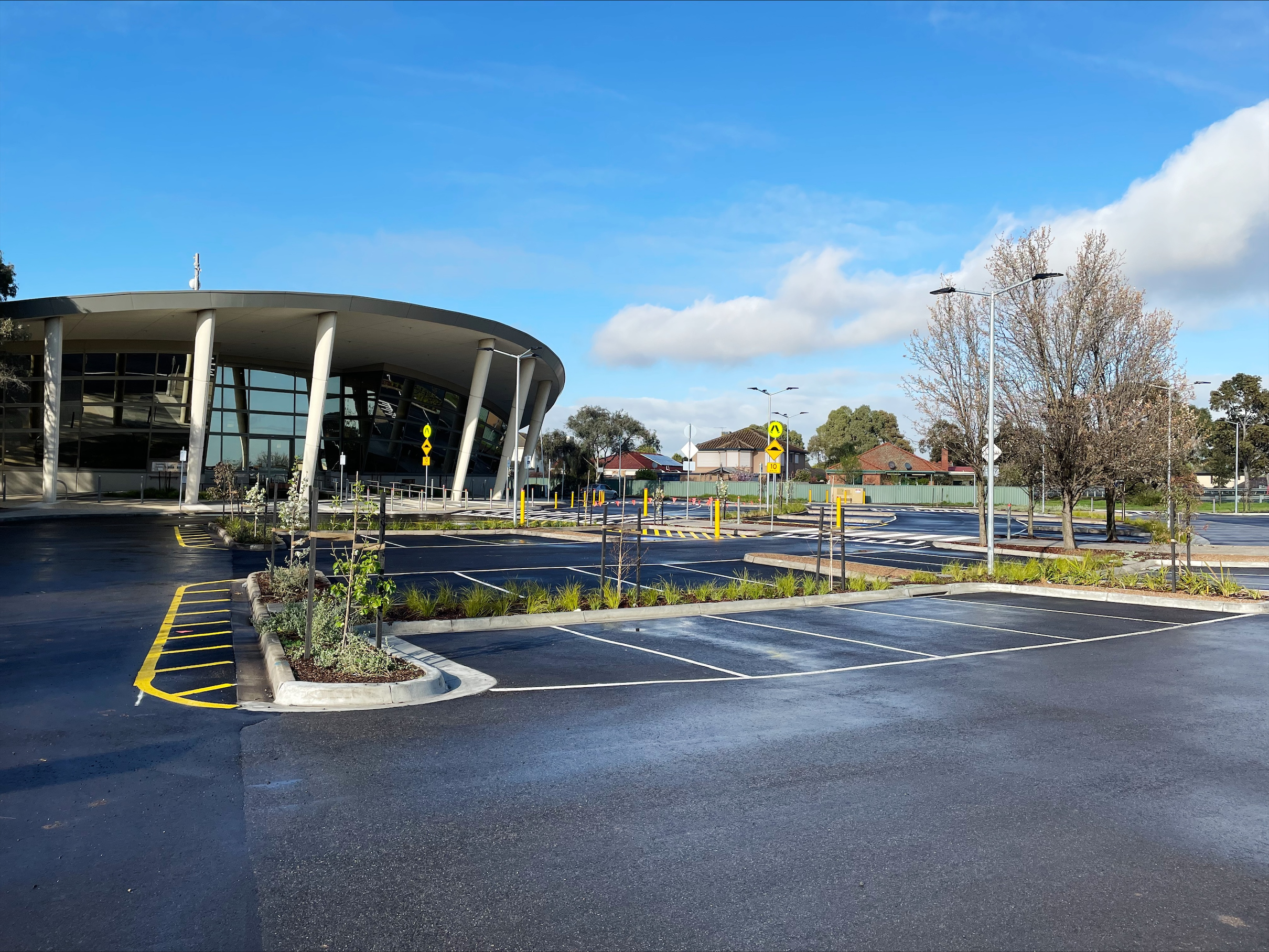 Mill Park Library Car Park Upgraded - Now with more spaces!